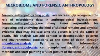 International Journal of Microbiome Forensic | PPTX