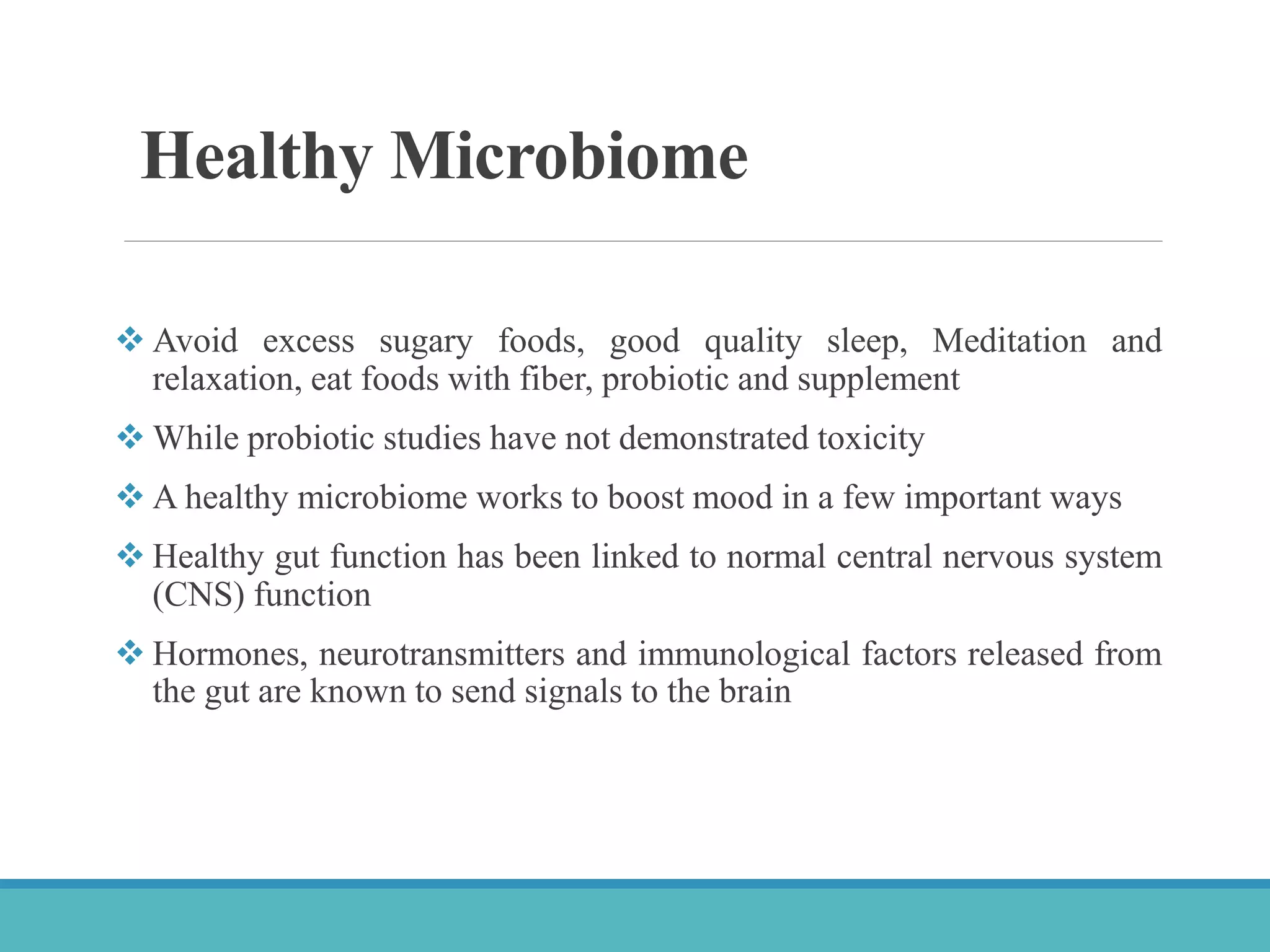 Microbiomes and depression | PPTX