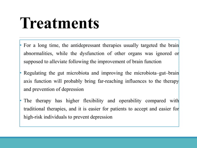 Microbiomes and depression | PPTX