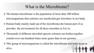 MICROBIOMES AND HUMAN HEALTH.pptx