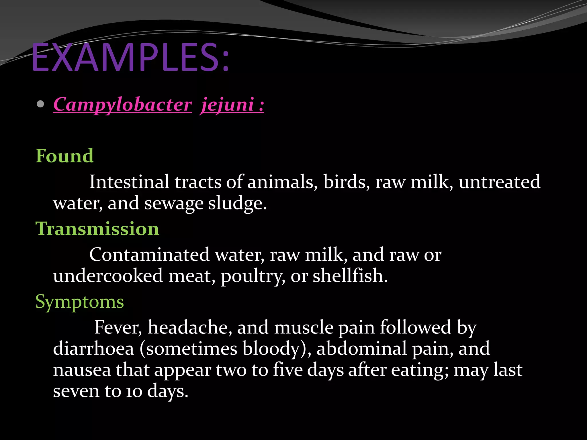 food borne infection and intoxication | PPTX