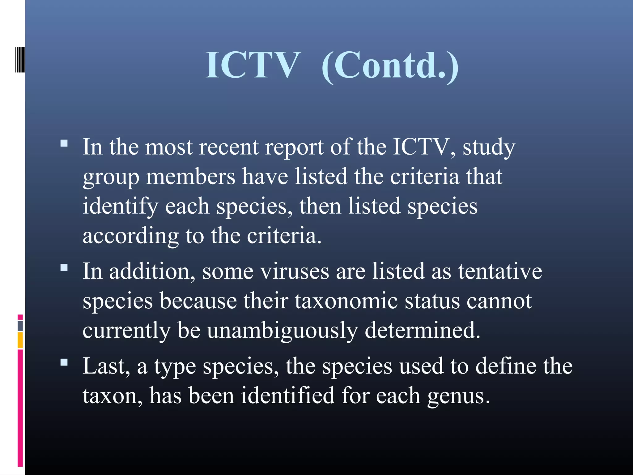 viral taxonomy (microbiology) | PPT