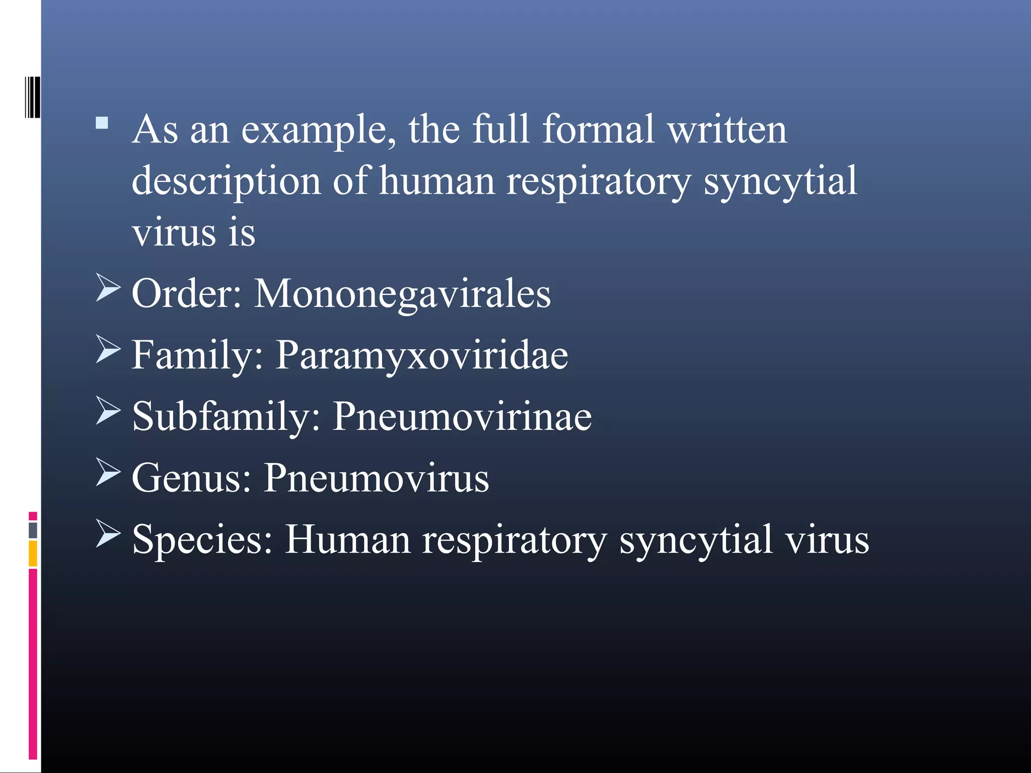 viral taxonomy (microbiology) | PPT
