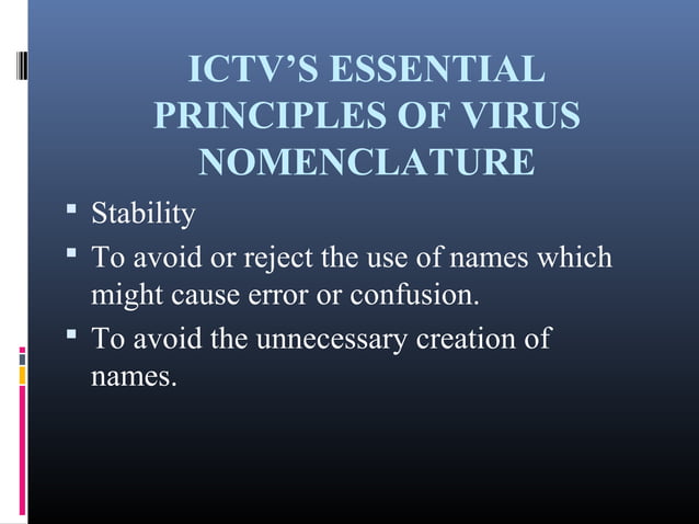 viral taxonomy (microbiology) | PPT | Operating Systems | Computer Software and Applications