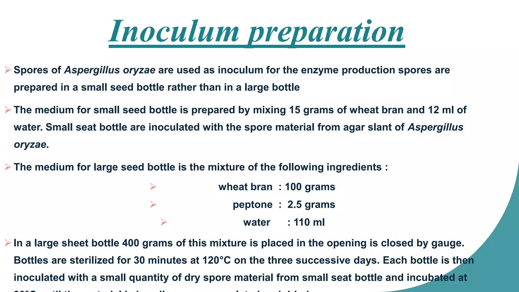 INDUSTRIAL PRODUCTION OF AMYLASE FROM FUNGUS | PPTX