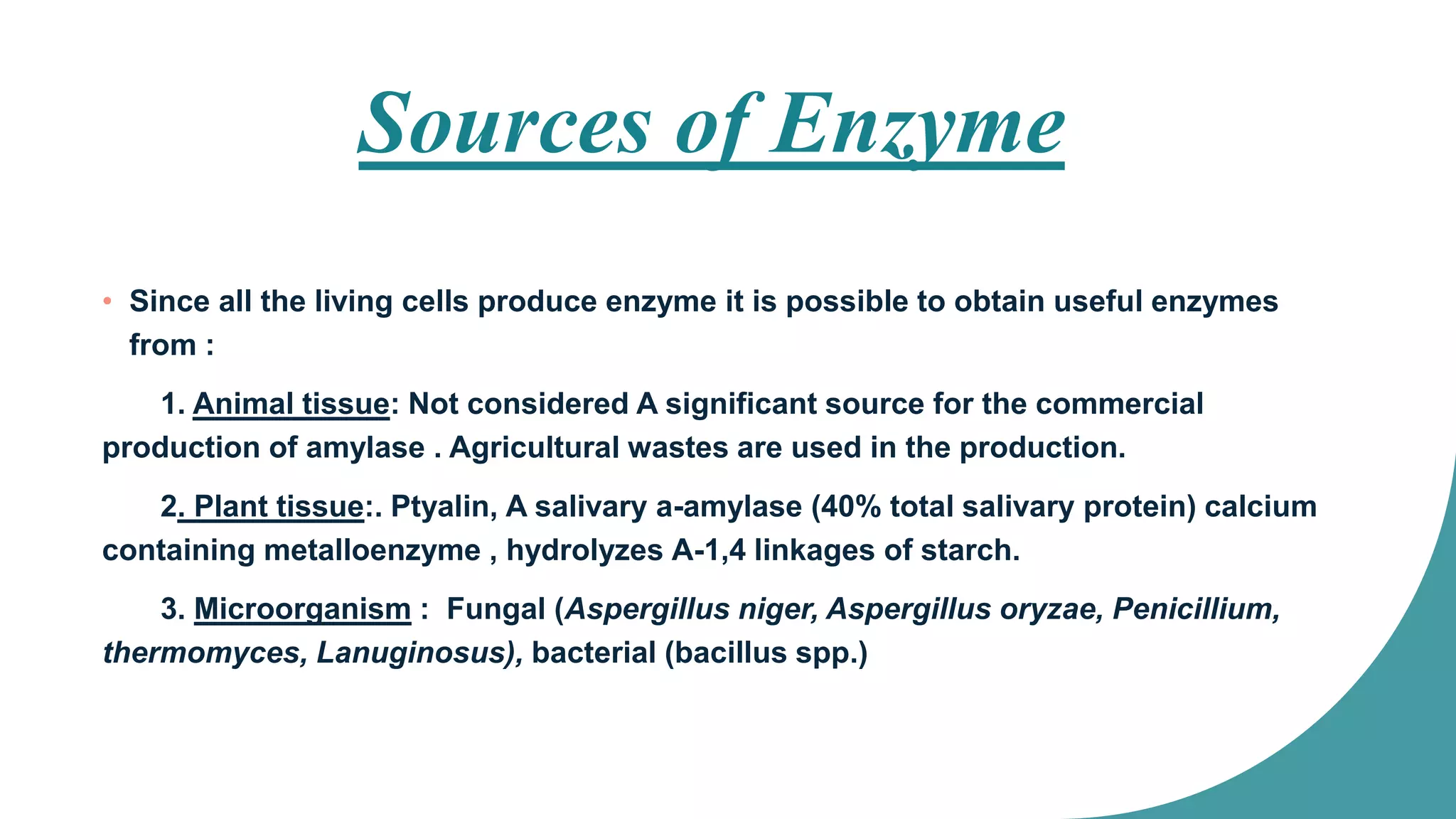 INDUSTRIAL PRODUCTION OF AMYLASE FROM FUNGUS | PPTX