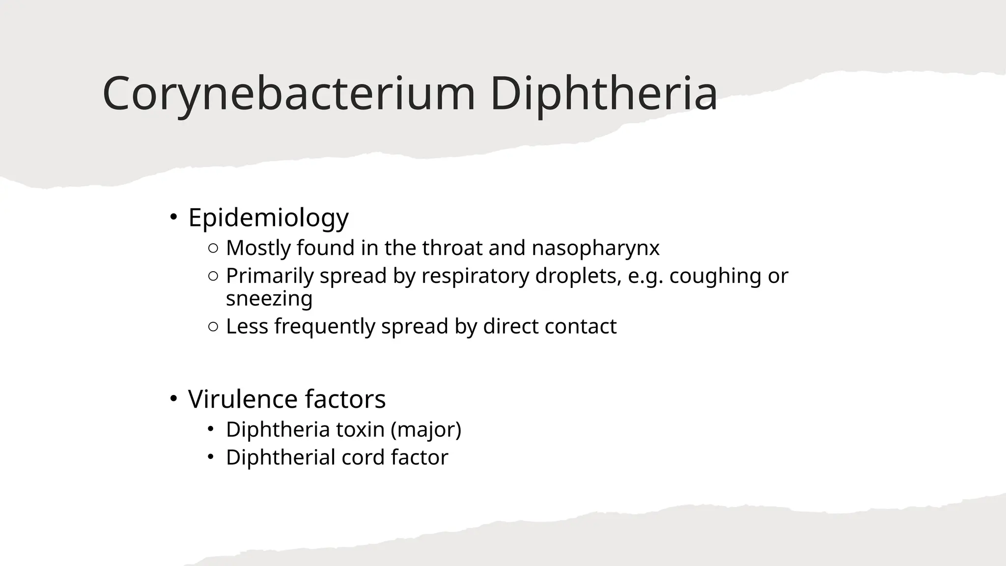 Microbiology Presentation - Diphtheriae.pptx