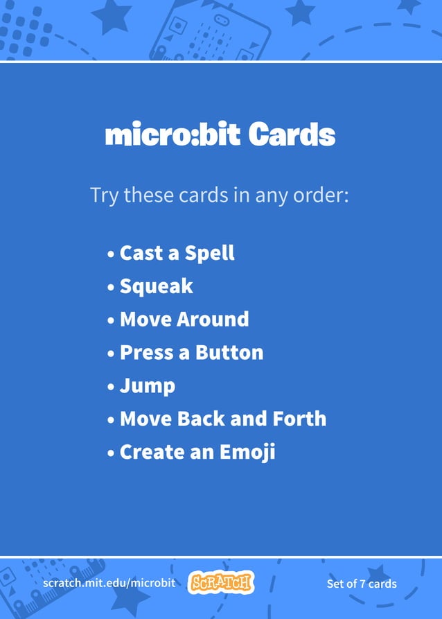 microbit-cards.pdf | Computer Animation | Computer Software and Applications