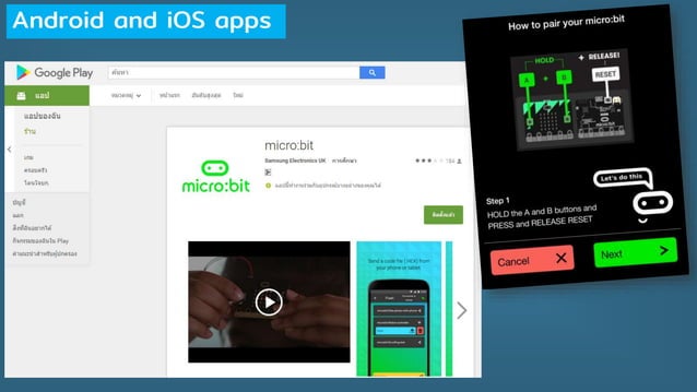 การใช้งานบอร์ด micro:bit เบื้องต้นด้วย Microsoft Make Code | PPTX