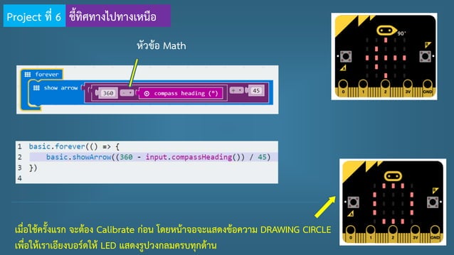 การใช้งานบอร์ด micro:bit เบื้องต้นด้วย Microsoft Make Code | PPTX