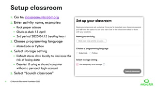 micro:bit classroom step-by-step setup guide | PPT