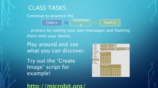 Microbit lesson 1 | PPTX | Computing | Technology & Computing