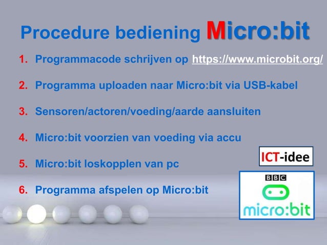 Aan de slag met de Micro:bit | PPTX