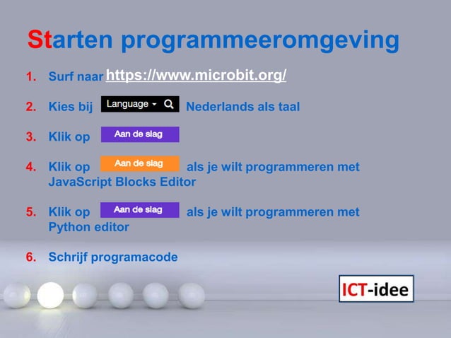 Aan de slag met de Micro:bit | PPTX