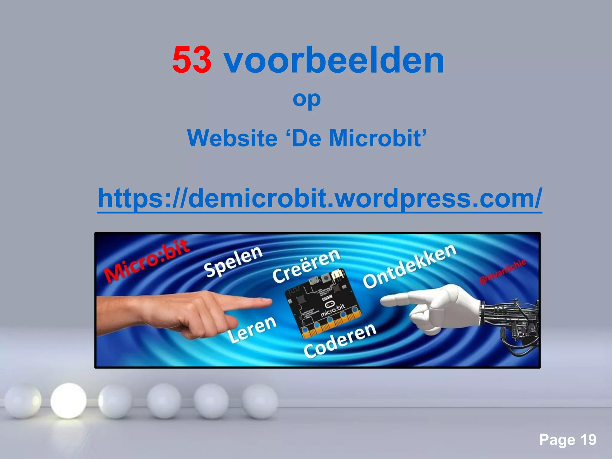 Microbit presentatie | PPT