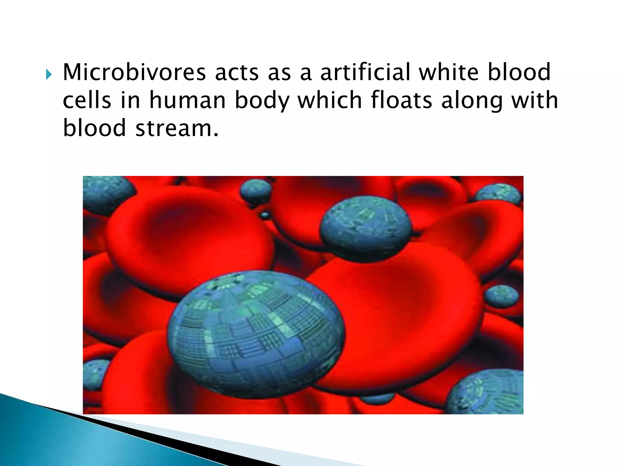 nanobio technology drug delivery robot Microbivores ppt | PPTX