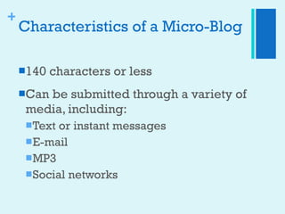 Microblogging | PPT