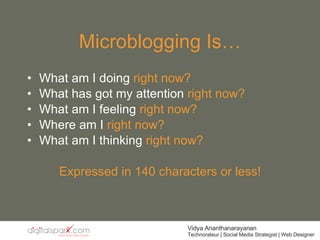 Microblogging | PPT | Social Networking | Internet