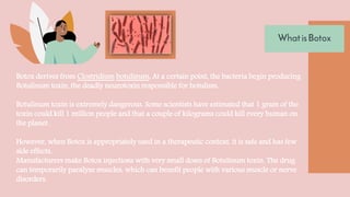 Bacteria producing botox | PDF | Cosmetic Medical Services | Medical Health