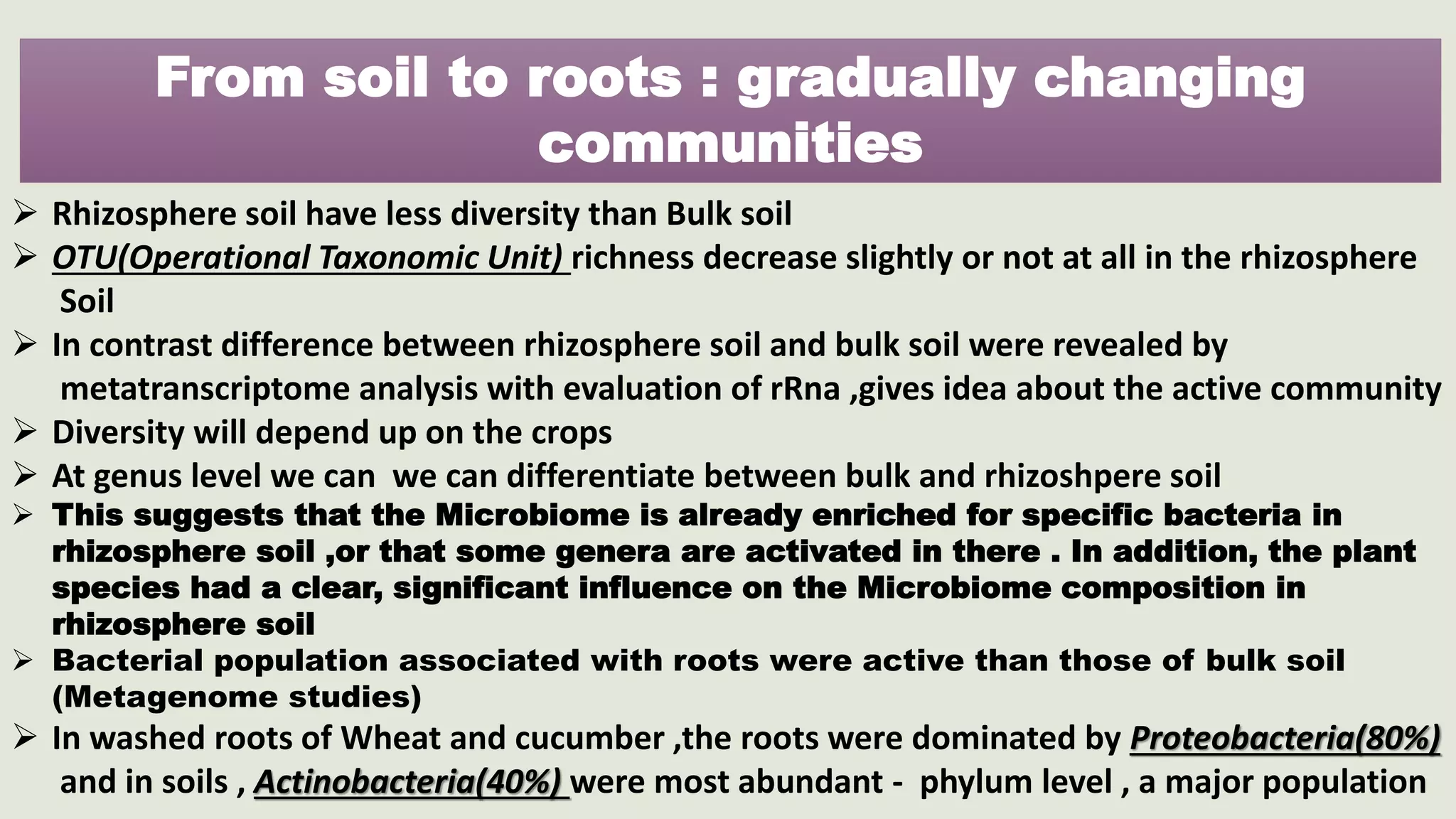Soil microbiome some basics | PPTX