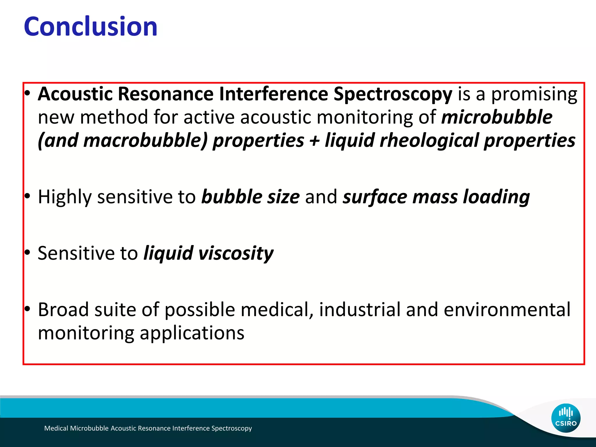 Sensing the Properties of Bubbles and Liquids with Acoustics ...
