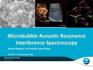 Sensing the Properties of Bubbles and Liquids with Acoustics - Microbubble Acoustic Resonance ...