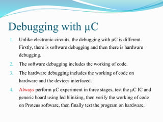 Micro c lab2(led patterns) | PPTX | Programming Languages | Computing