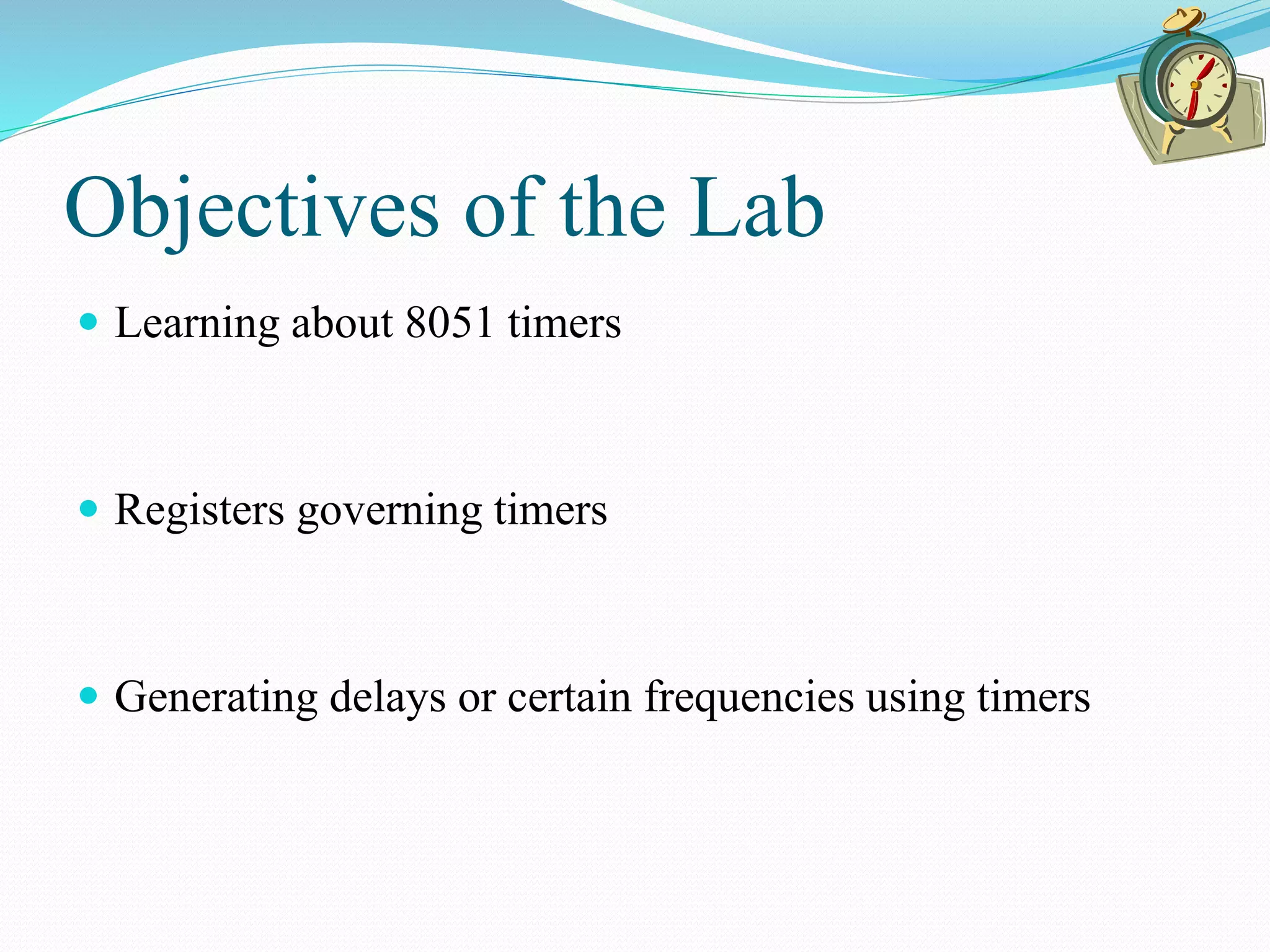 Micro c lab7(timers) | PPT