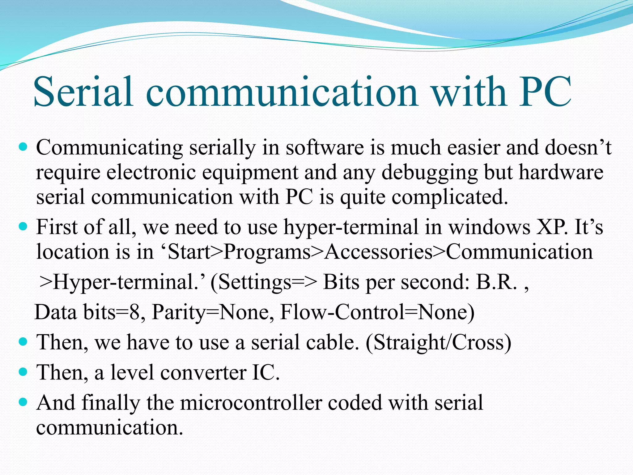 Micro c lab8(serial communication) | PPT