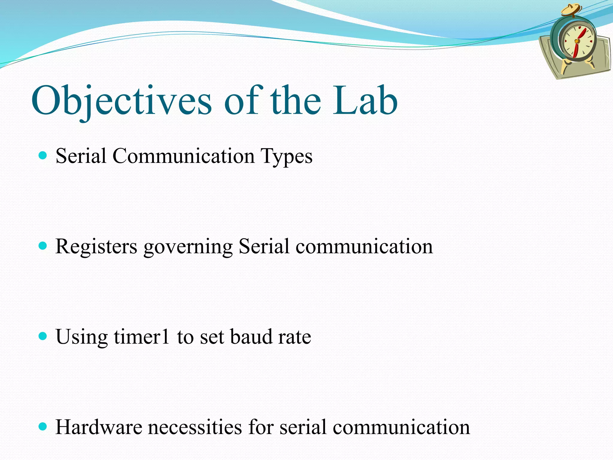 Micro c lab8(serial communication) | PPTX