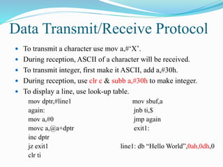 Micro c lab8(serial communication) | PPTX
