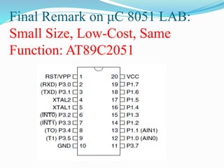 Micro c lab8(serial communication) | PPTX
