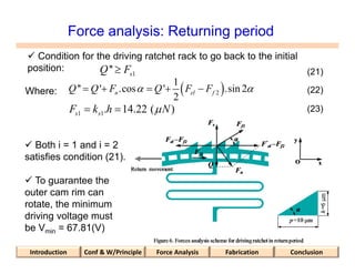 Micro cam based on electrostatic comb drive actuators | PDF