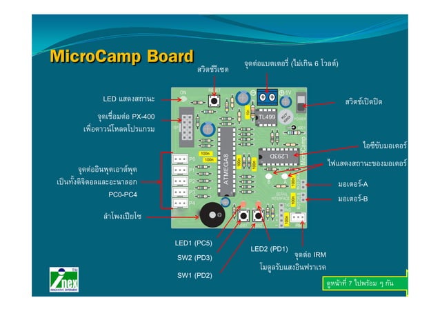 How to use MicroCamp AVR ATMEGA8 Robot | PDF