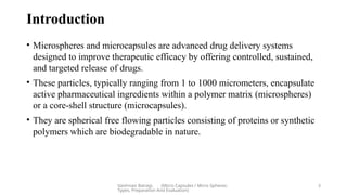Microcapsule Microsphere Types Preparation and evaluation.pptx