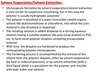 Microcapsules and microspheres | PPTX
