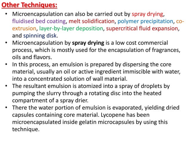 Microcapsules and microspheres | PPTX | Chemistry | Science