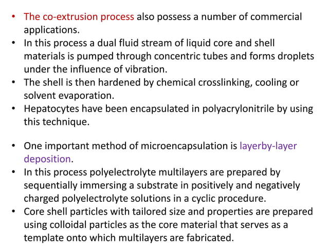 Microcapsules and microspheres | PPTX | Chemistry | Science