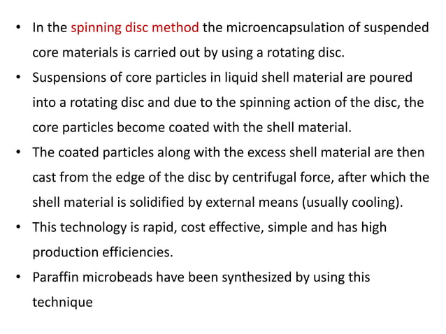 Microcapsules and microspheres | PPTX | Chemistry | Science