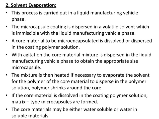 Microcapsules and microspheres | PPTX | Chemistry | Science