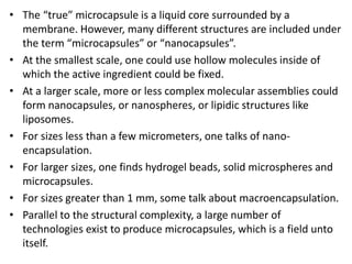 Microcapsules and microspheres | PPTX