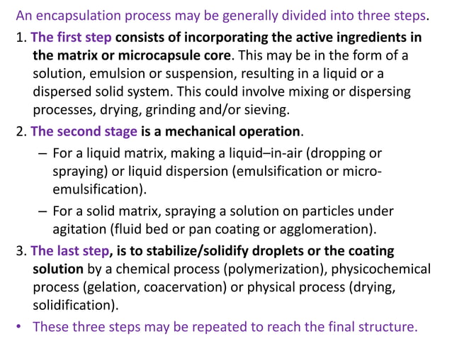 Microcapsules and microspheres | PPTX | Chemistry | Science