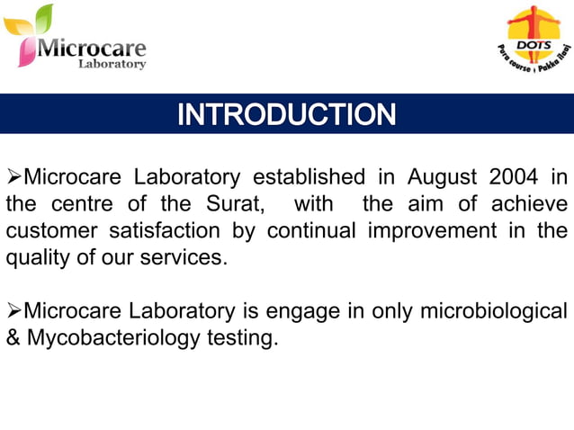 Microcare lab- TB Presntation -Surat | PPT