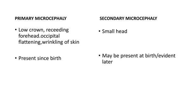 Microcephaly | PPTX