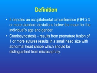 MICROCEPHALY.pptx paediatric ppt small head causes and management | PPTX