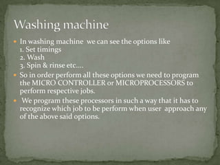 Microcessor aplication | PPTX
