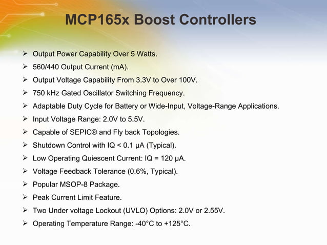 Driving LEDs with a Boost Regulator | PPT | Computer Peripherals ...