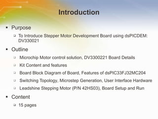 dsPICDEM MCSM Development Board | PPT