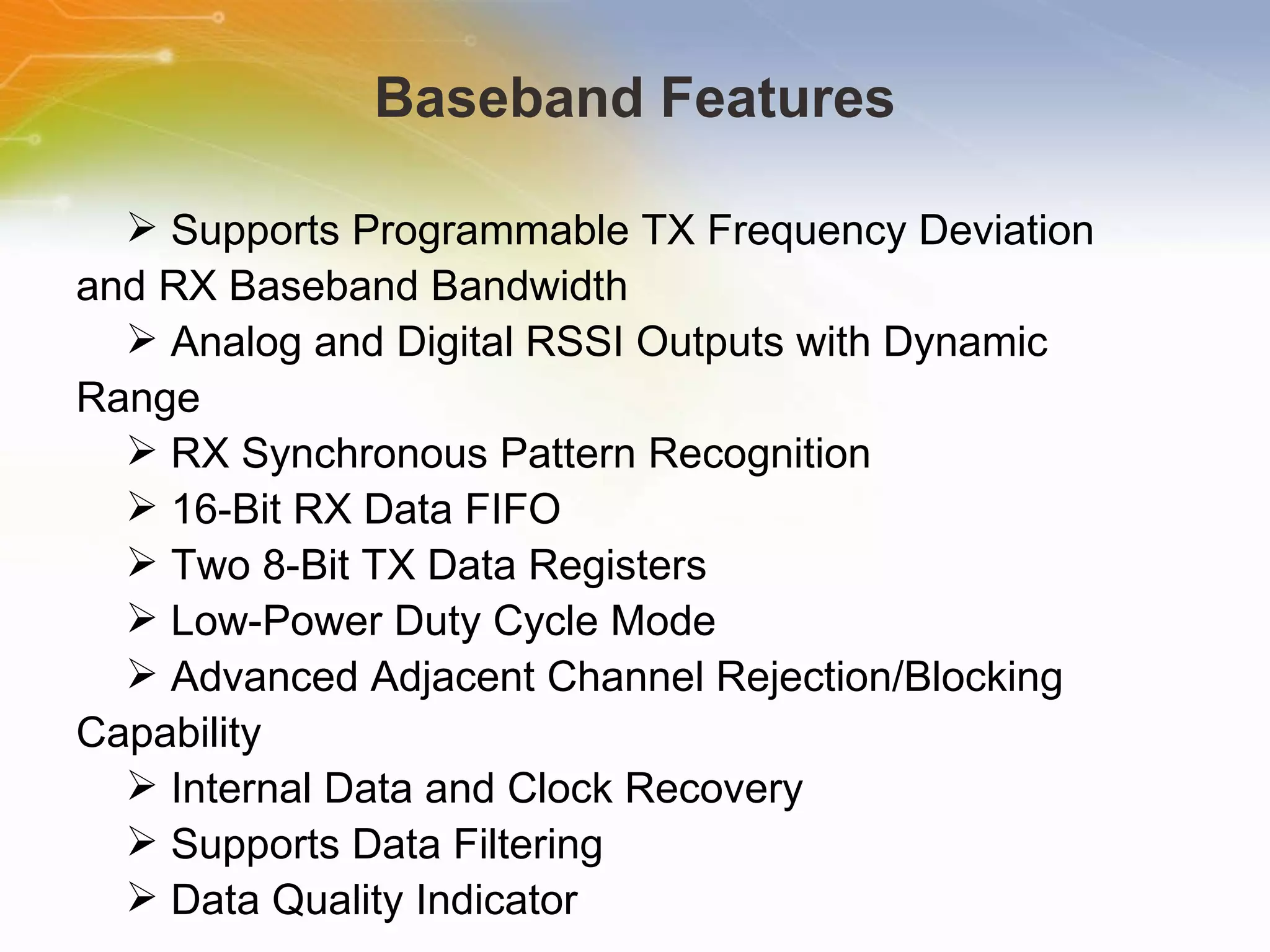 ISM Band Sub-GHz RF Transceiver | PPT
