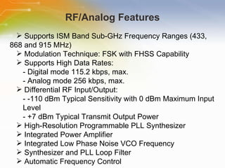 ISM Band Sub-GHz RF Transceiver | PPT